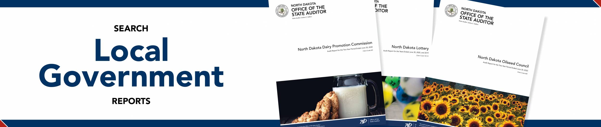 Home page of the State Auditor of North Dakota