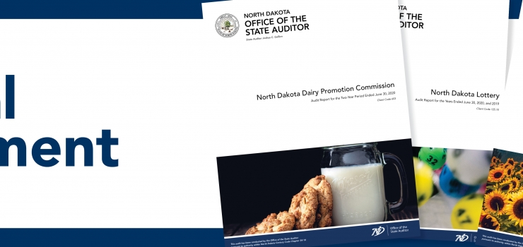 Home page of the State Auditor of North Dakota